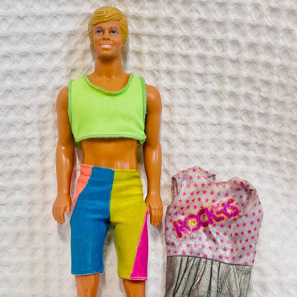 Mattel | Toys | Mattel Wet Wild Ken 989 Doll And Barbie The Rockers Ken ...